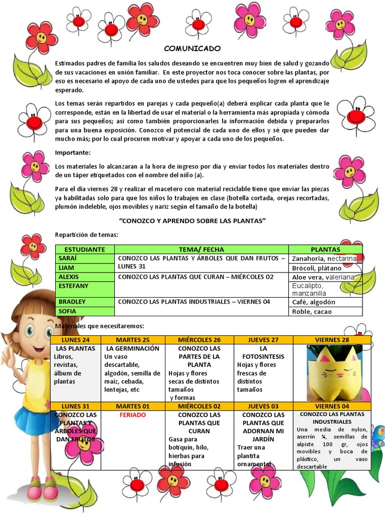 COMUNICADO | PDF | Plantas | Botánica
