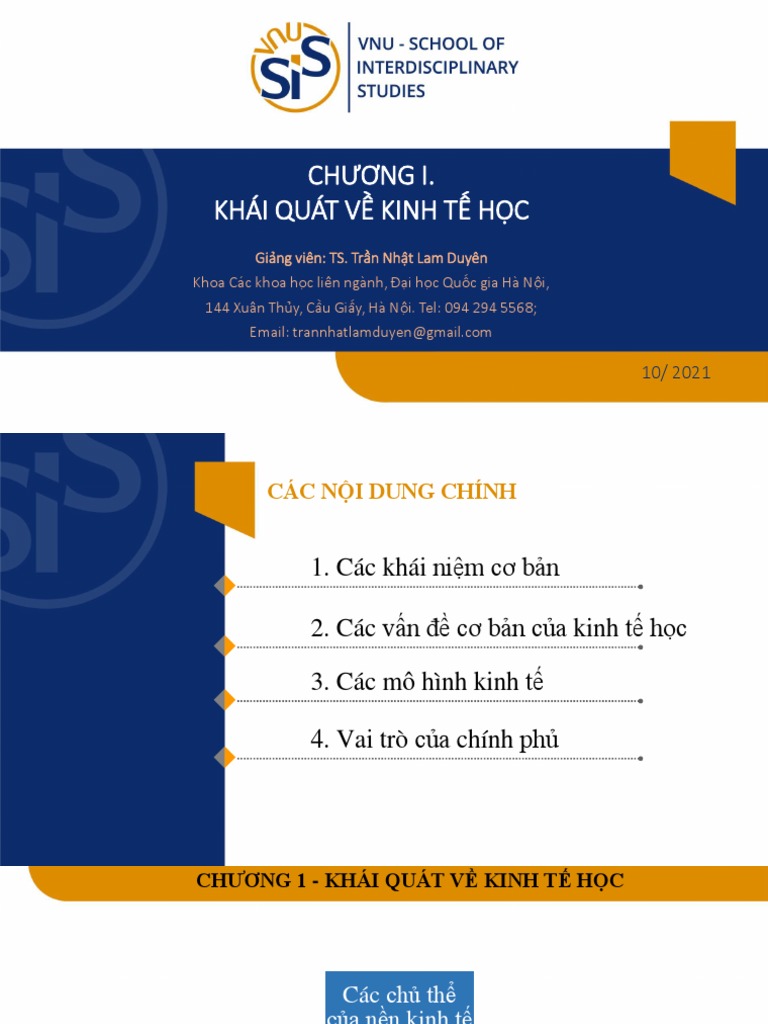 Chuong 1 Khai Quat Ve Kinh Te Hoc | PDF