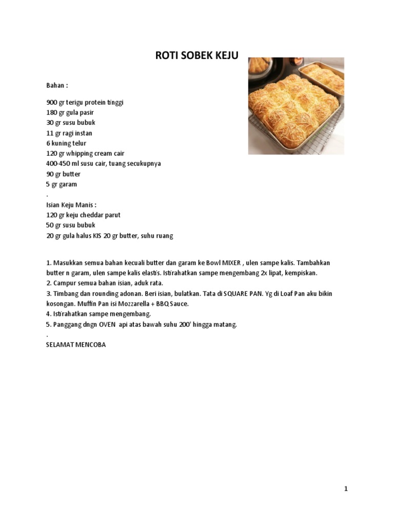 Resep Roti & Donat | PDF