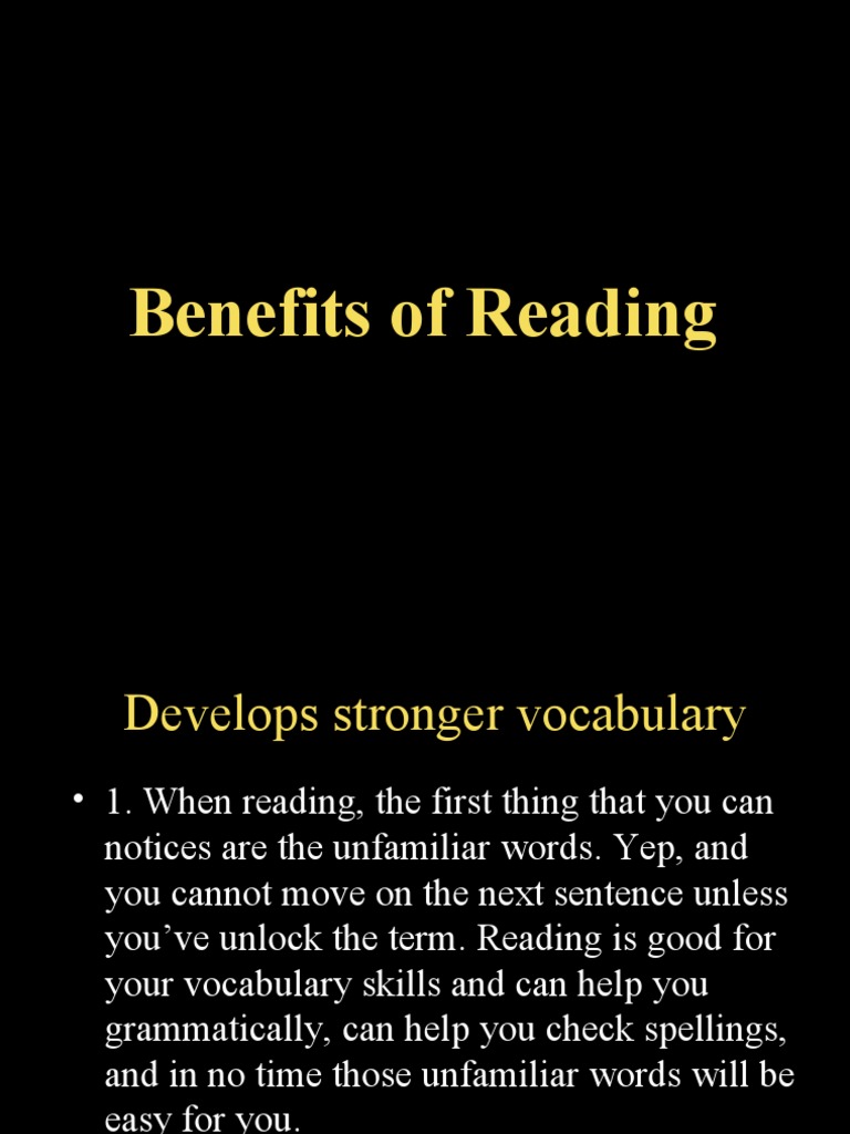 Benefits of Reading Explained | PDF