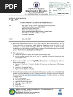 Action Plan For Science Month Celebration | PDF | Behavior Modification ...