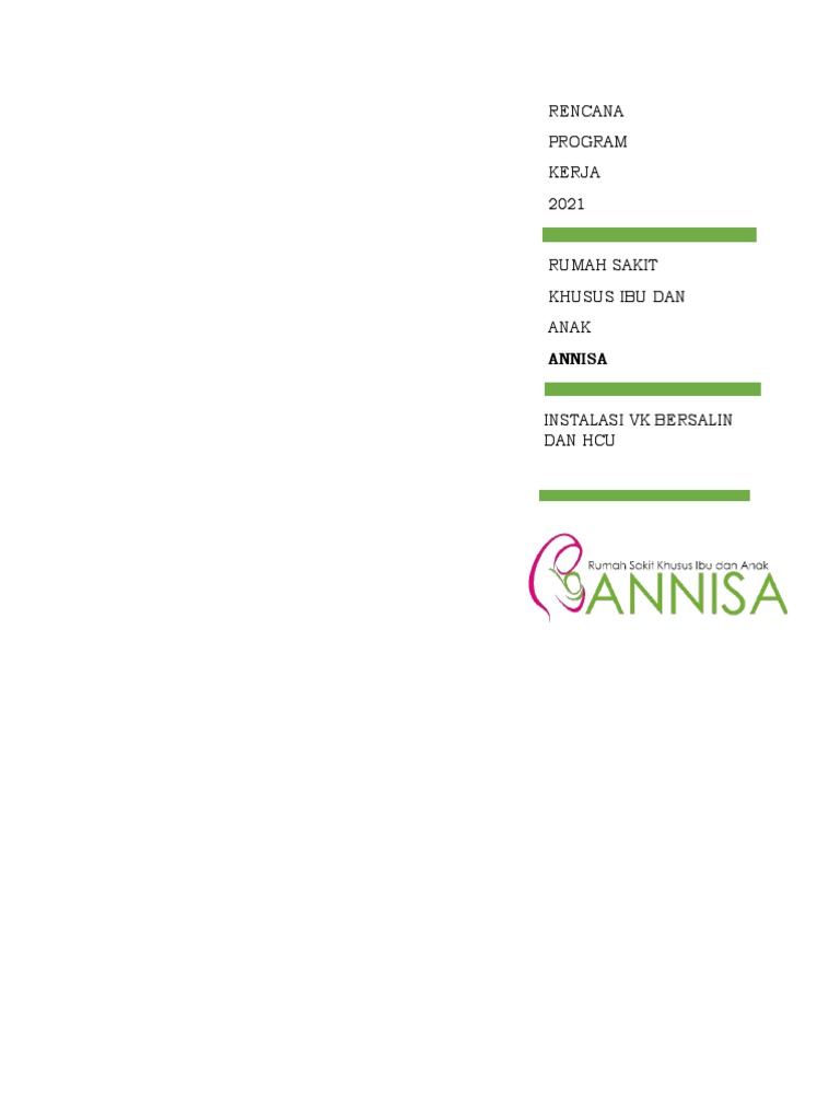Program Kerja VK Bersalin 2021 | PDF