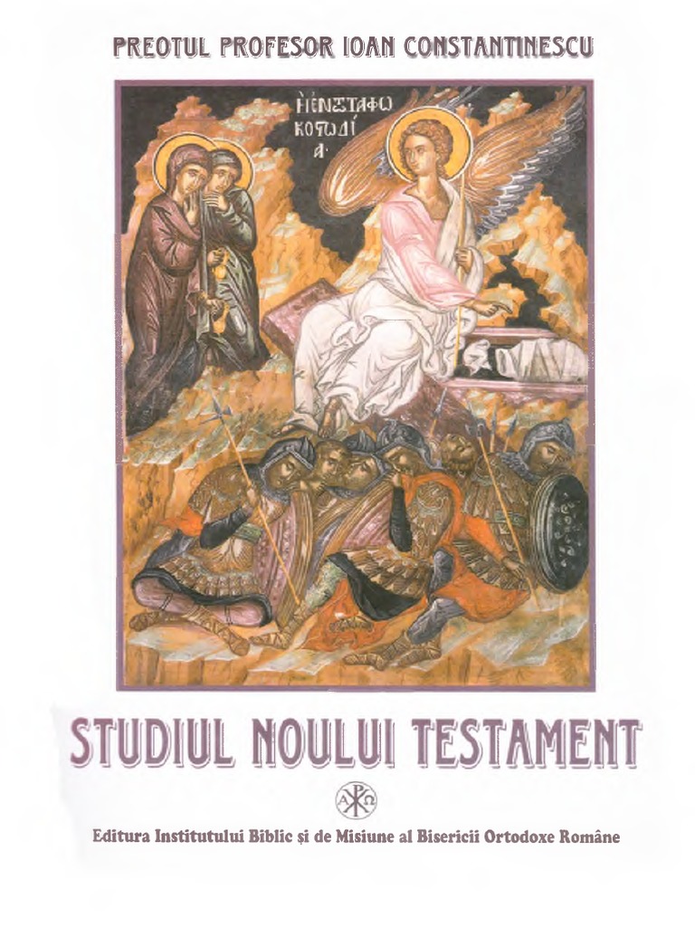 (Pr. Prof. Ioan Constantinescu) Studiul Noului Testament | PDF