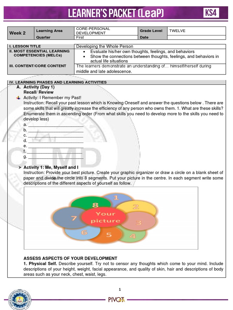 Perdev Leap Week 3 1st Quarter | PDF | Feeling | Mind