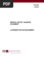 Medical Device Licensing Guide | PDF | Medical Device | Medical Diagnosis