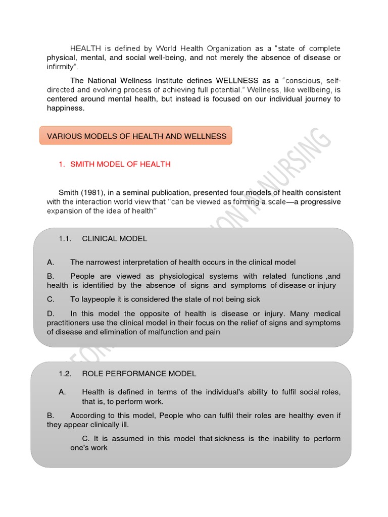 Health As A Multifactorial Phenomenon | PDF | Health Promotion ...