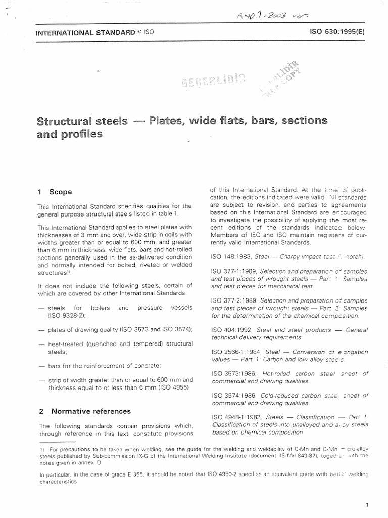 Iso 630 - 1995 | PDF