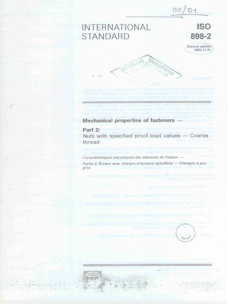 ISO 898-2-1992-Eng | PDF