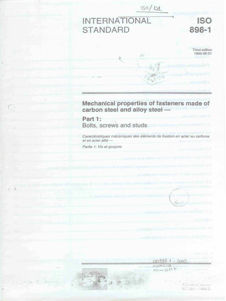 ISO 898-1-1999-Eng | PDF
