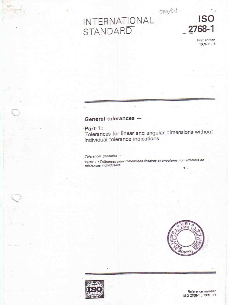 ISO 2768-1 Geometri | PDF