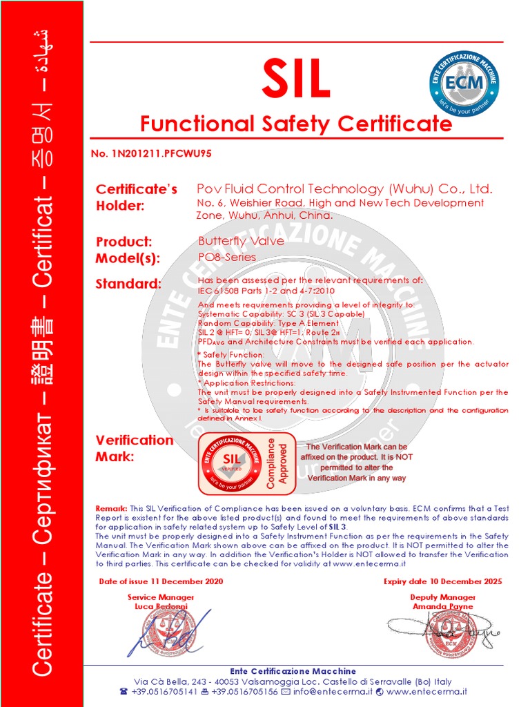 Sil-Pov Butterfly Valve | PDF | Engineering | Systems Theory