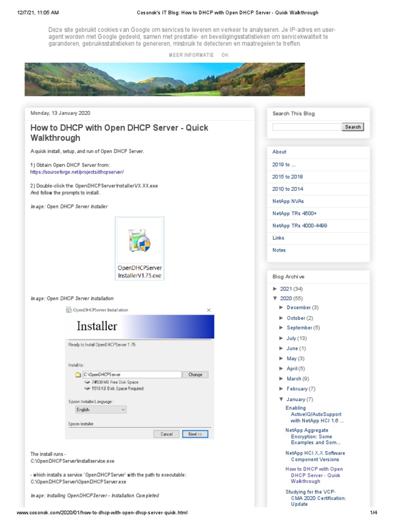 Open DHCP Server Setup Guide | PDF | Software | Internet Architecture