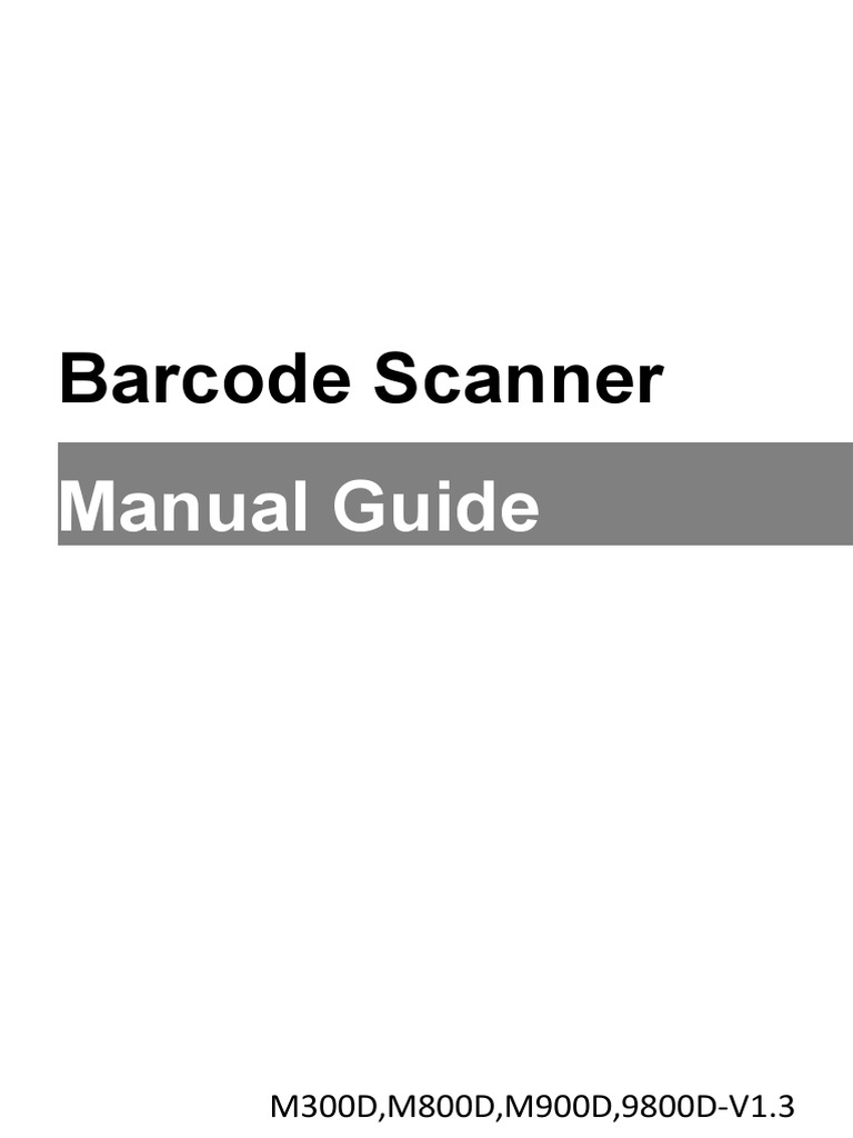 YHD-M800D Default User Manual V1.3 | PDF | Barcode | Notation