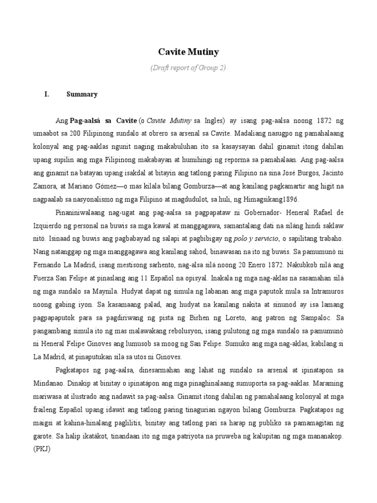 Cavite Mutiny | PDF