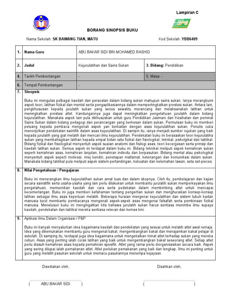 Buku 4 (Kejurulatihan Dan Sains Sukan) | PDF