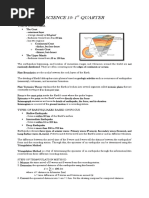 SCIENCE 10 Quarter 1 Reviewer | PDF | Plate Tectonics | Earthquakes