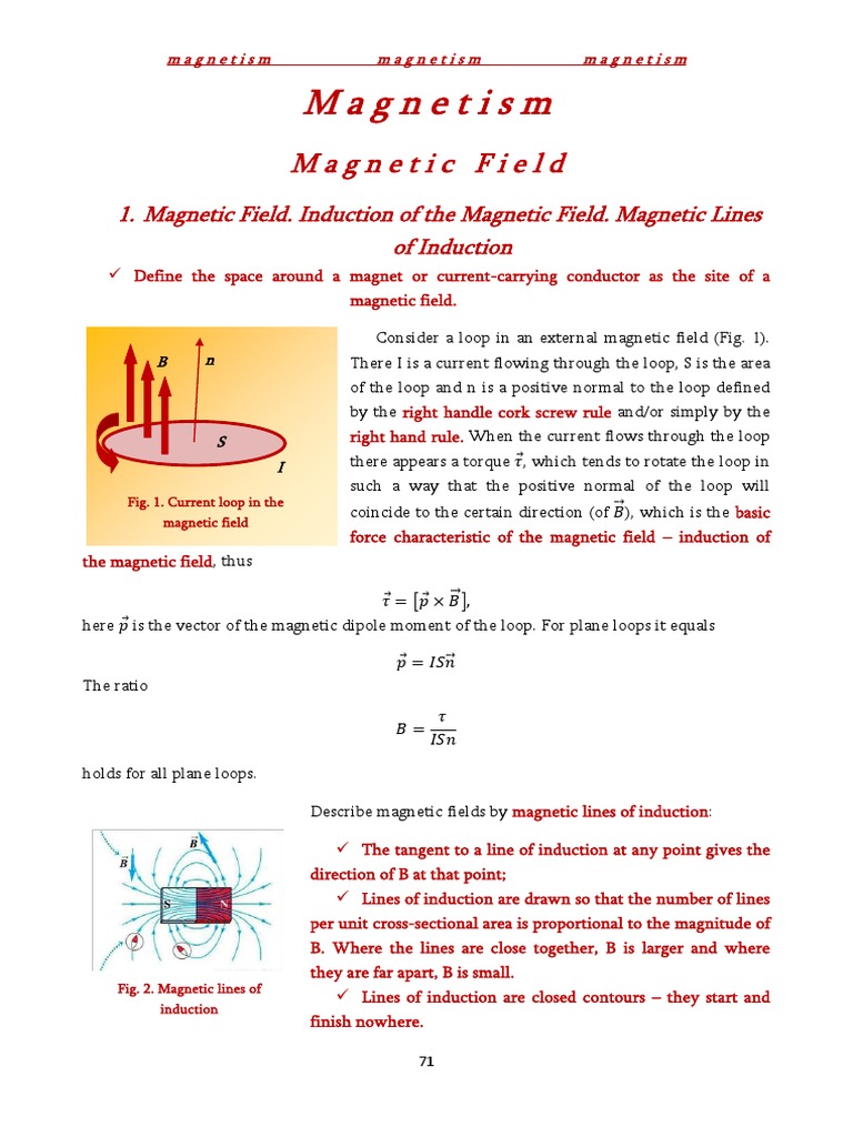 Magnetism | PDF | Electromagnetic Induction | Magnetic Field