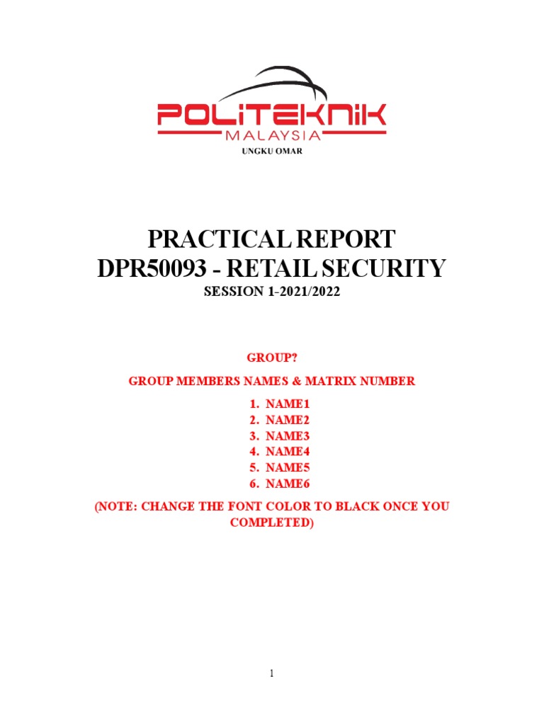 Template Practical Report | PDF | Burglary | Computing