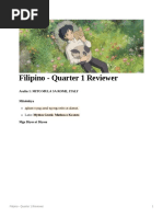 1st Quarter Filipino g10 Reviewer 22-23 | PDF