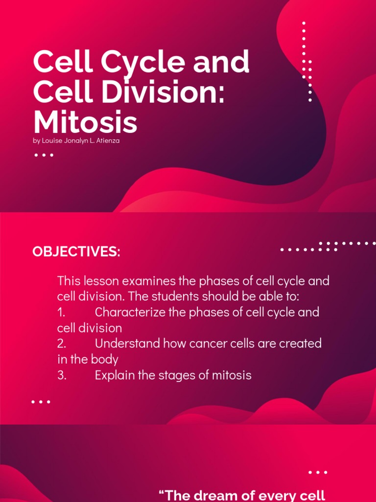 4 Cell Division Mitosis | PDF | Mitosis | Cell Cycle