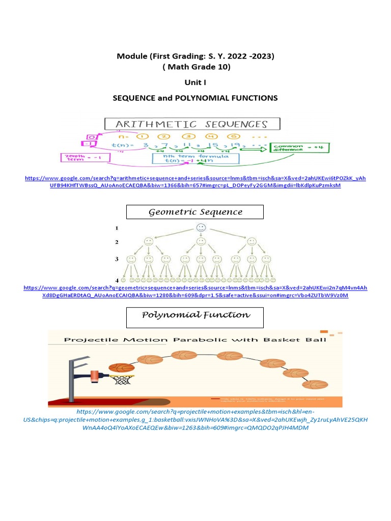 Math Module | PDF | Sequence | Arithmetic