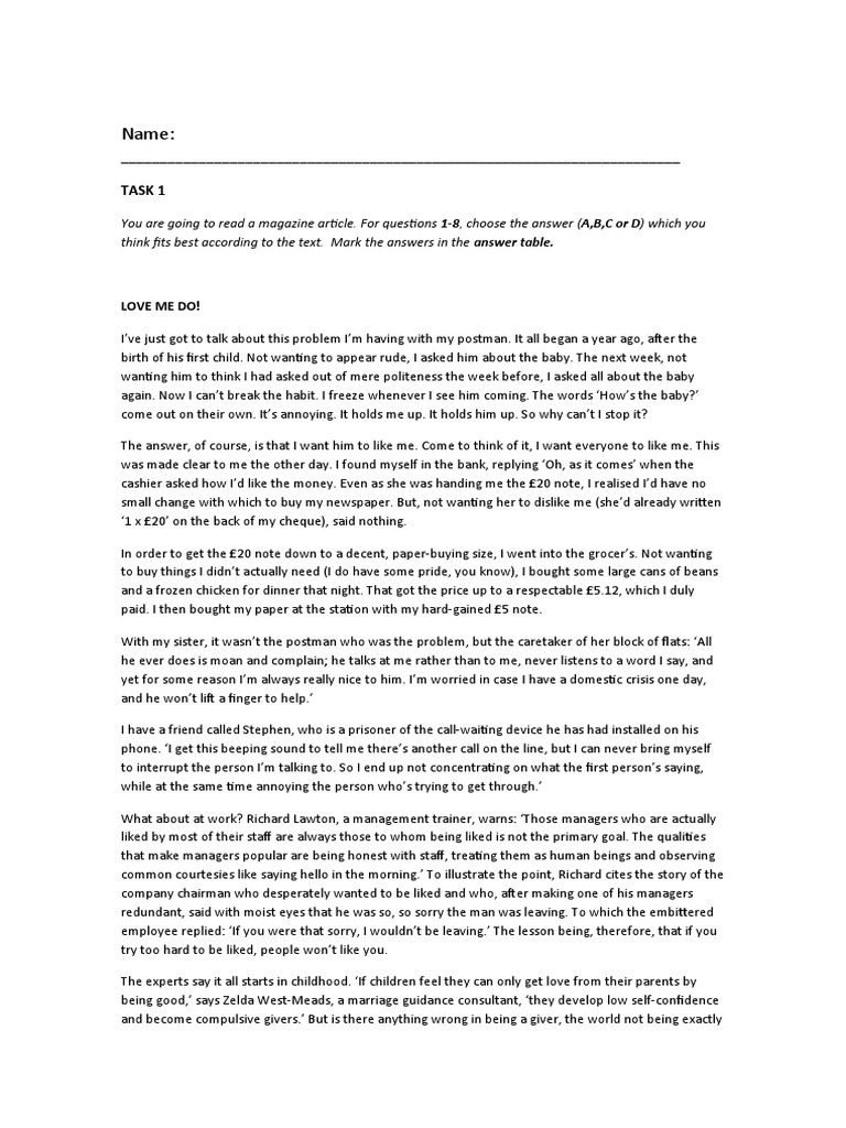 Reading Test September 2020 B2.1 Eoi Baza | PDF | Car | Transport