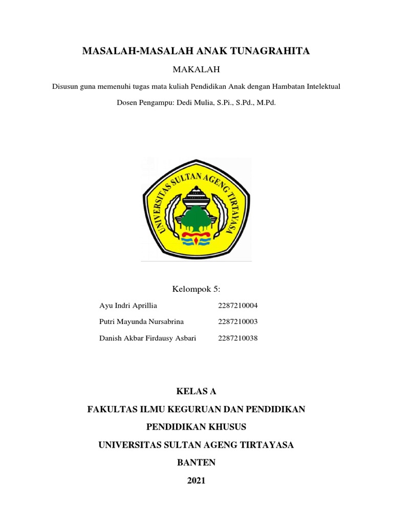 Masalah Anak Tunagrahita | PDF