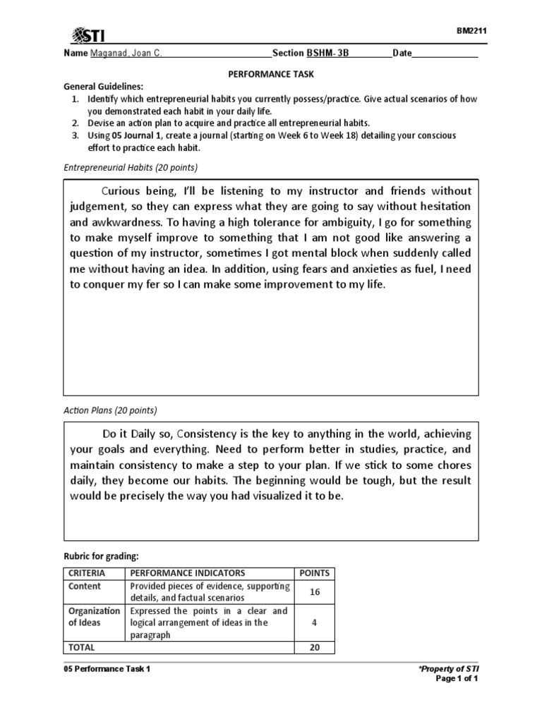 05 Performance Task 1 TQM | PDF