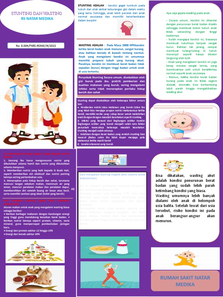 Leaflet Stunting Dan Wasting RSNM | PDF
