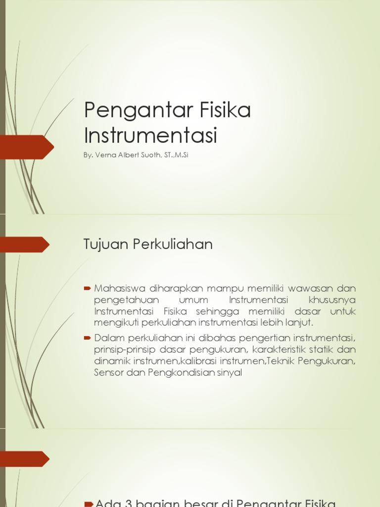 Bahan Baca - Pengatar Fisika Instrumentasi | PDF