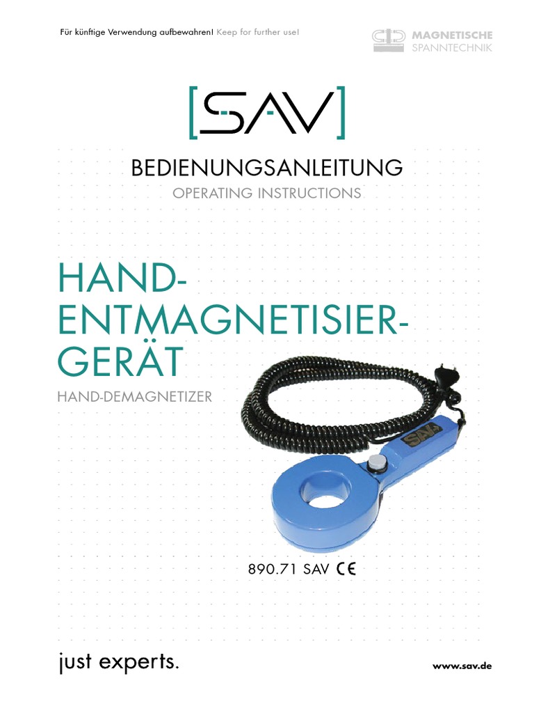 Manual SAV 890.71 | PDF