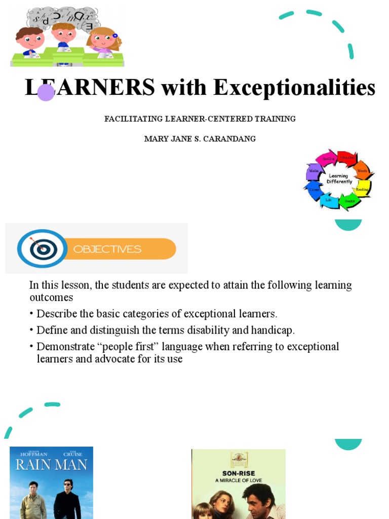 LEARNERS With Exceptionalities | PDF | Disability | Intellectual Giftedness