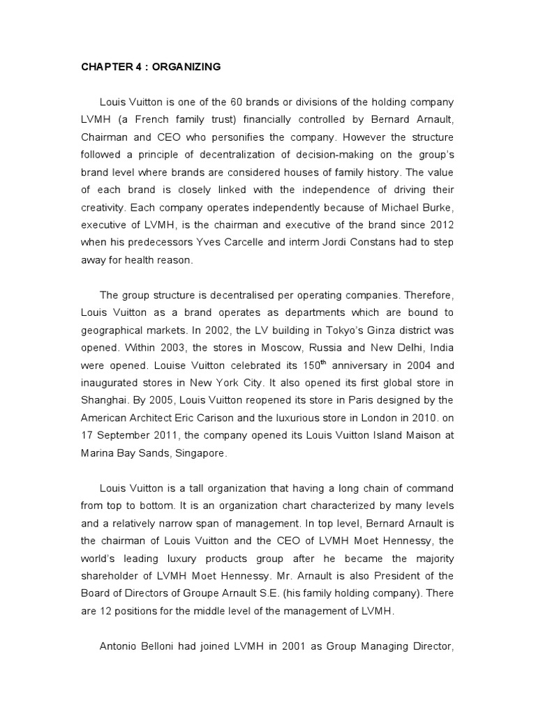 CHAPTER 4 Organizing | PDF | Companies | Brand Management