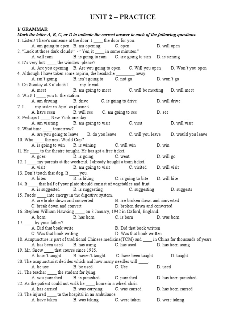 Unit 2 Practice | PDF | Greenhouse Effect | Atmosphere Of Earth