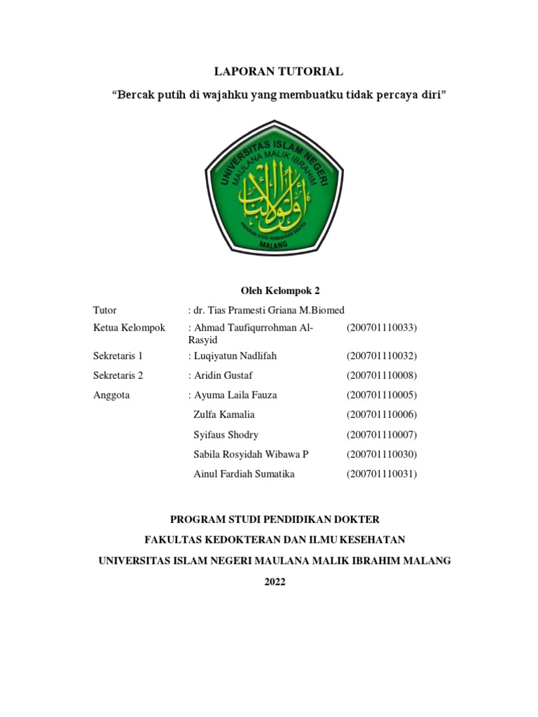 Laporan Tutorial Integumen Kelompok 2 SK.4 | PDF