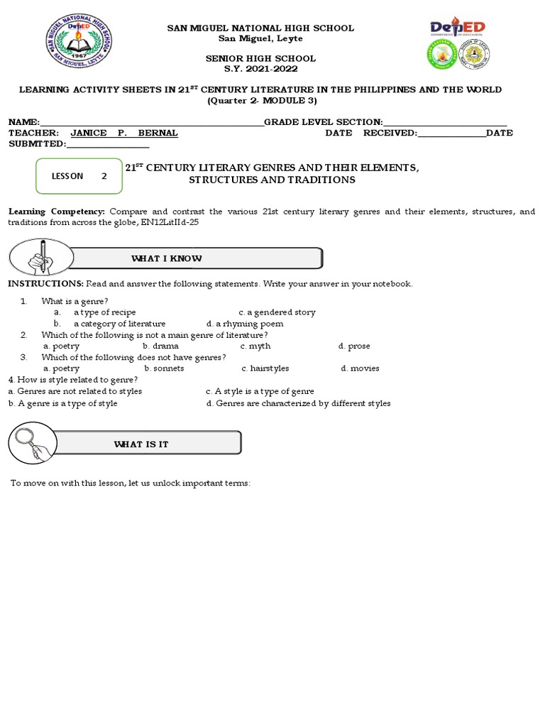 Quarter 2 - Module 3 | PDF | Poetry | Creative Nonfiction