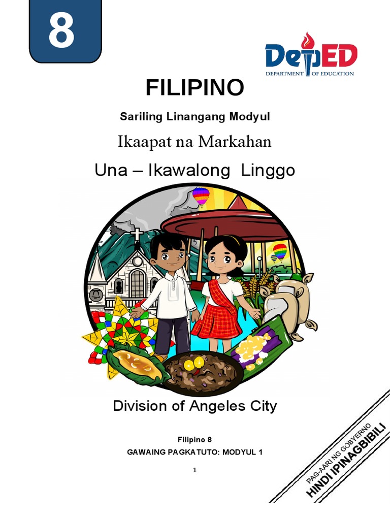 Filipino Grade 8 WEEK 1 8 | PDF