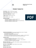 Matematica - Proiect - Didactic - Clasa 1 | PDF