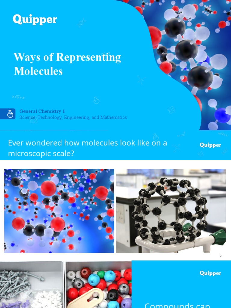 Ways of Representing Molecules | PDF | Molecules | Chemical Compounds