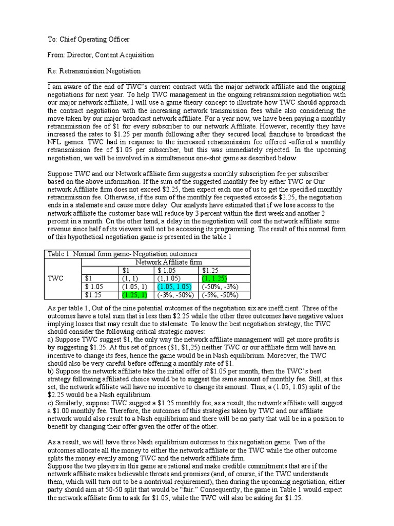 TWC Retransmission Negotiation Strategy | PDF | Subscription Business ...