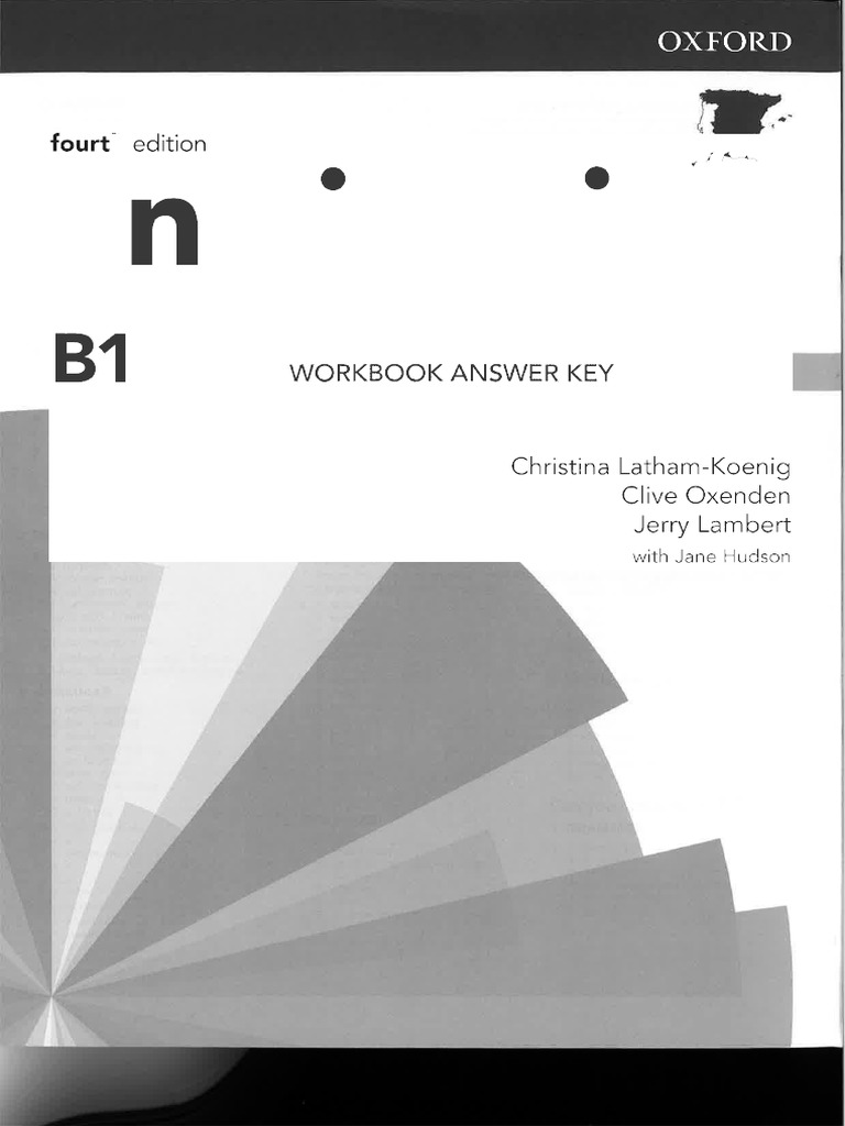 Oxford English File B1 - Workbook Answer Key | PDF