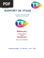 Rapport de Stage Tunisie Telecom | PDF | Html | Télécommunications