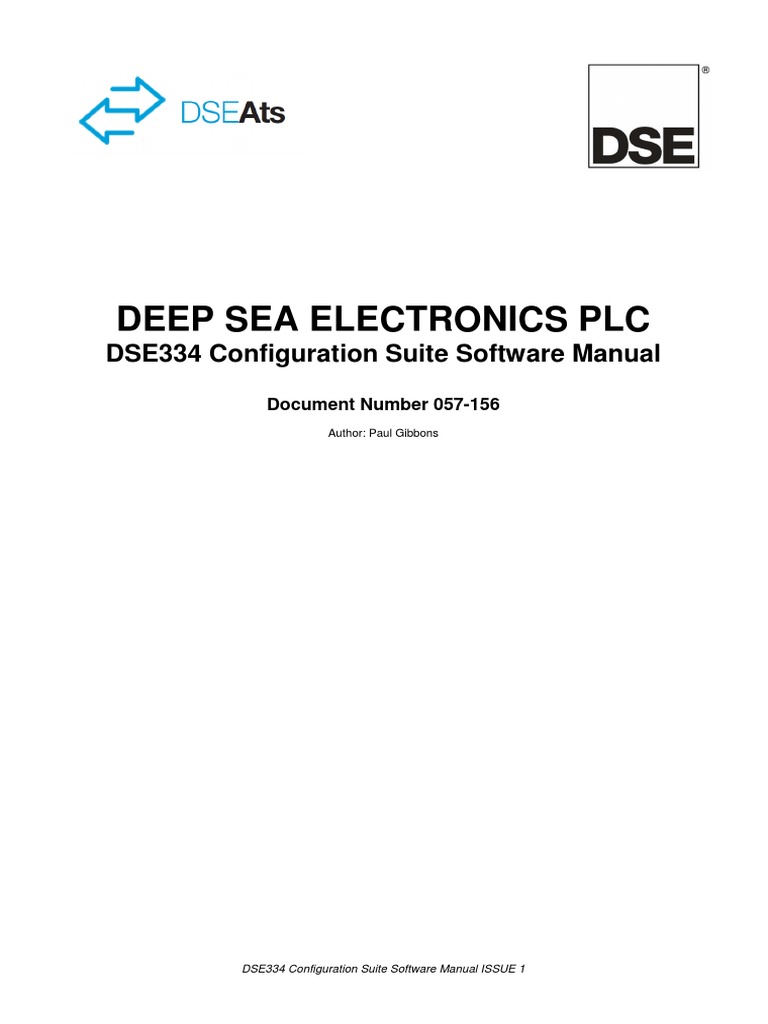 Dse334 PC Software Manual en | PDF | Relay | Switch