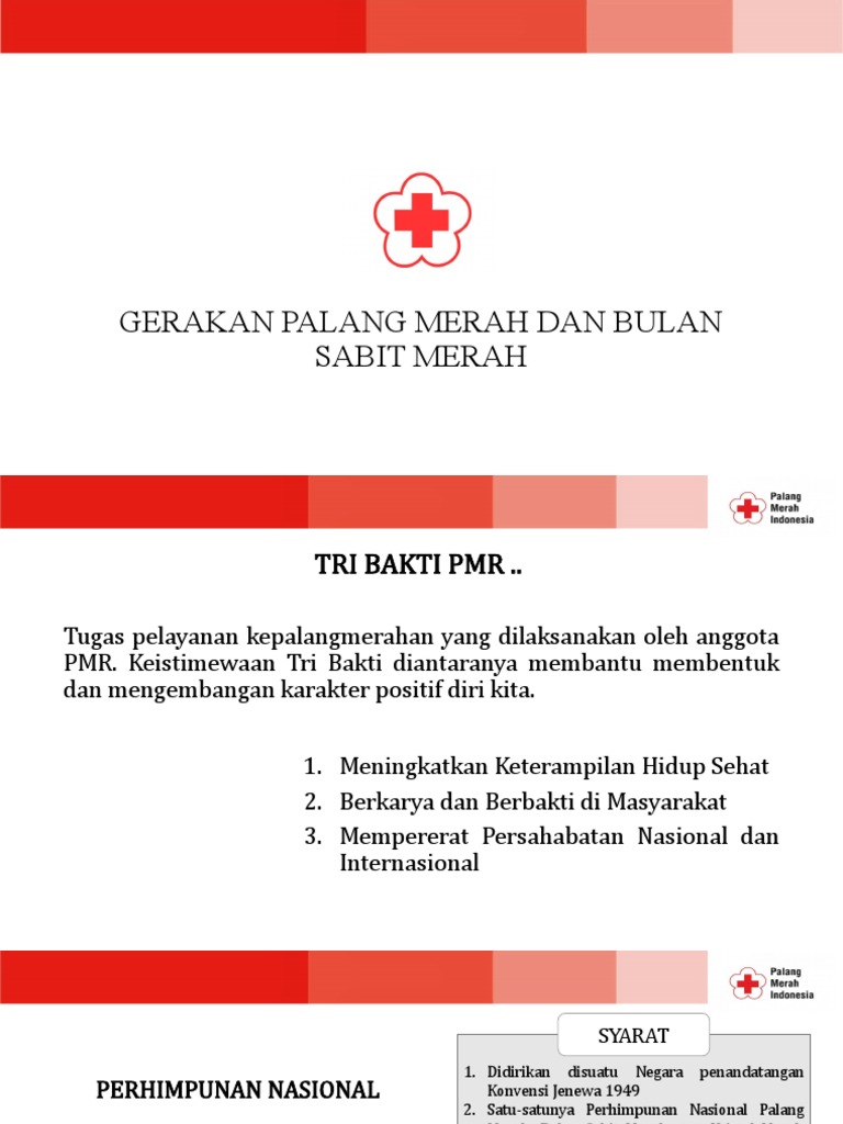 Materi 1 - 1 - Gerakan Palang Merah Dan Bulan Sabit Merah | PDF