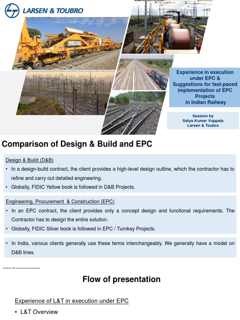 L&T Presentation On EPC | PDF | Rail Transport | Rapid Transit