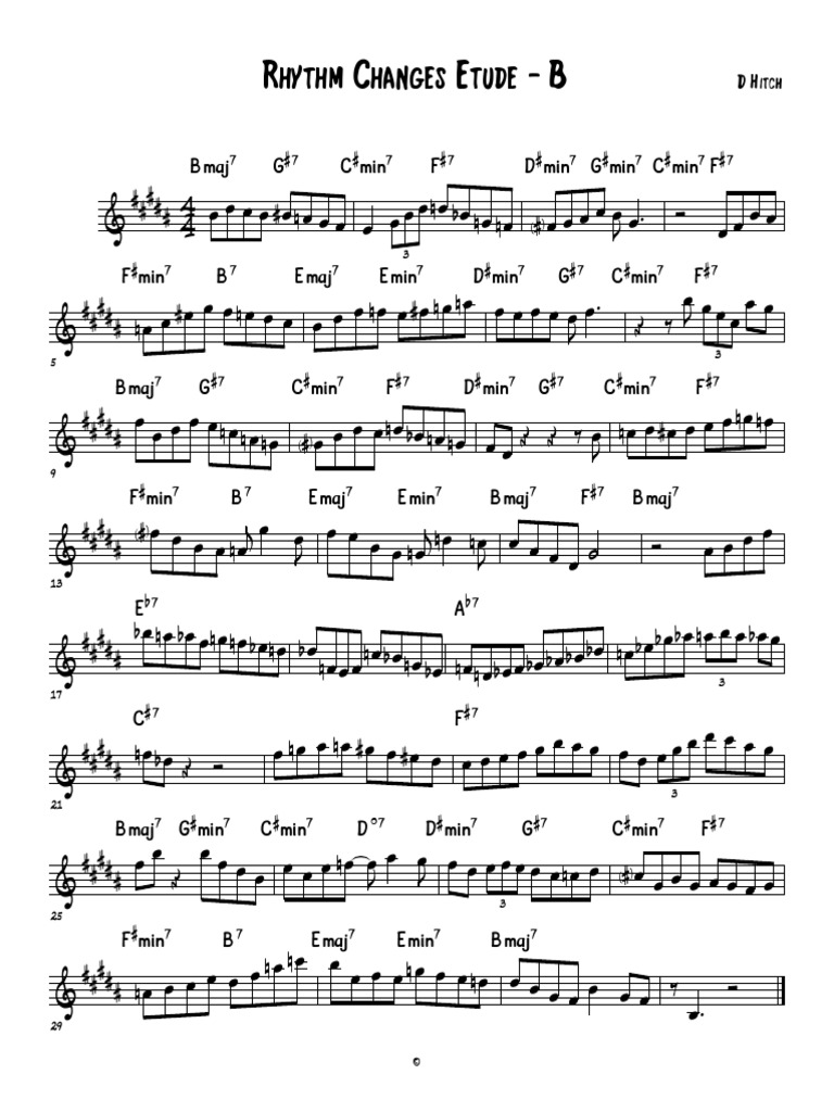 10 Saxophone Fundamentals - Etude 10 - B | PDF