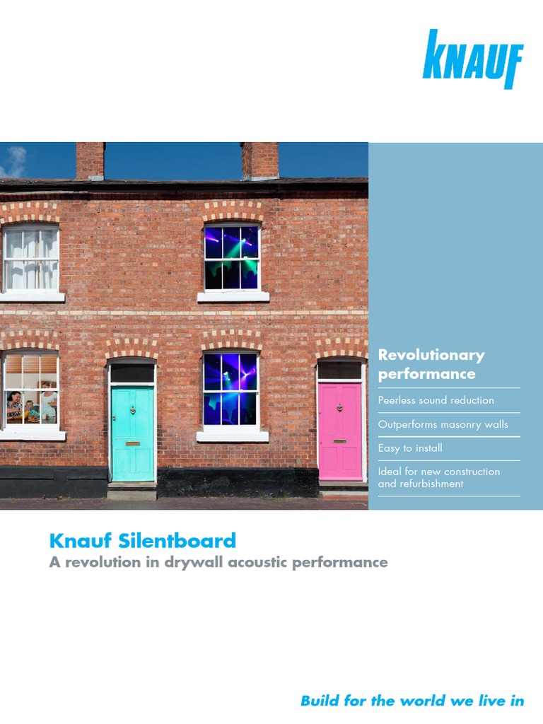 Knauf Silentboard Brochure | PDF | Drywall | Building