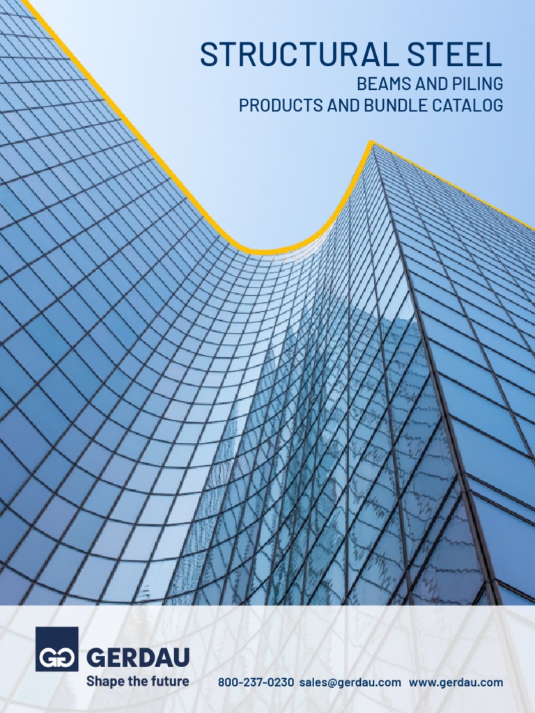 Gerdau Structural Steel Product Catalog | PDF | Civil Engineering | Structural Engineering
