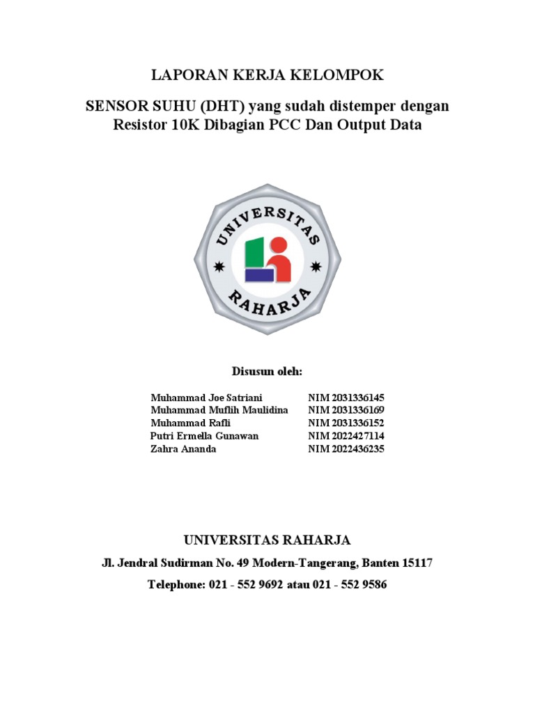 Laporan Kerja Kelompok Sensor Suhu (DHT) | PDF | Komputer