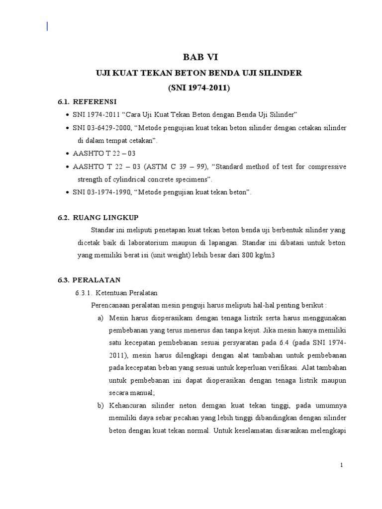 Uji Kuat Tekan Beton | PDF